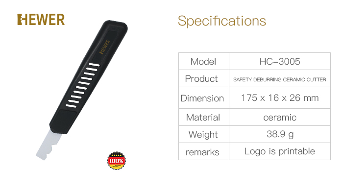HEWER Safety Deburring Ceramic Cutter HC-3005
